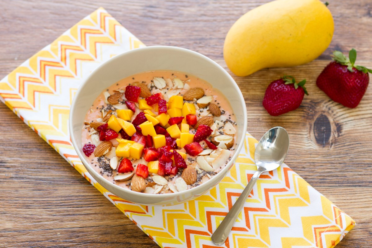 Bol smoothie mangue et fraises - Nautilus Plus | Nautilus Plus