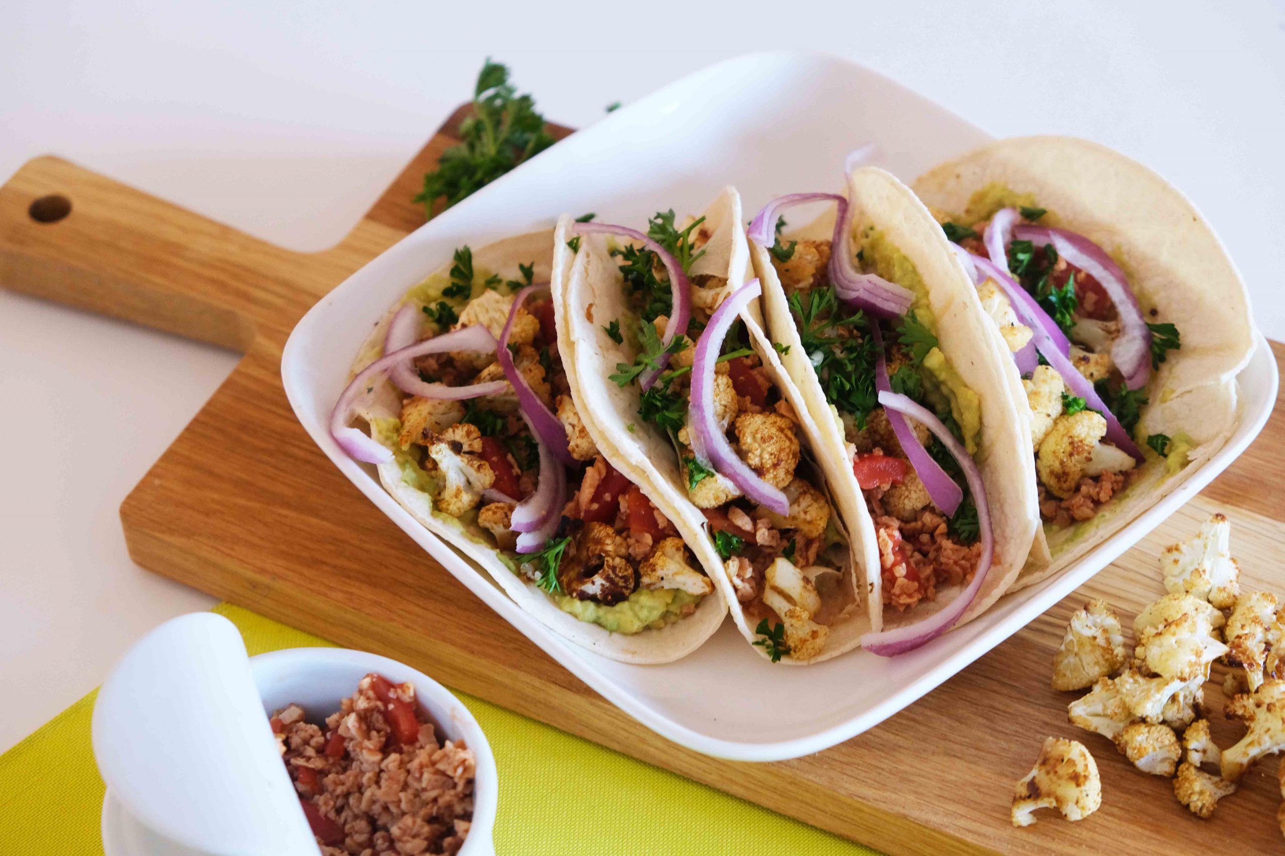 Cauliflower Tacos with TVP - Nautilus Plus | Nautilus Plus